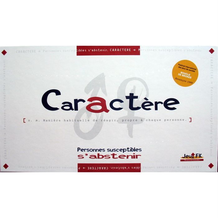 Caractère - Achat / Vente jeu société - plateau Caractère - Cdiscount