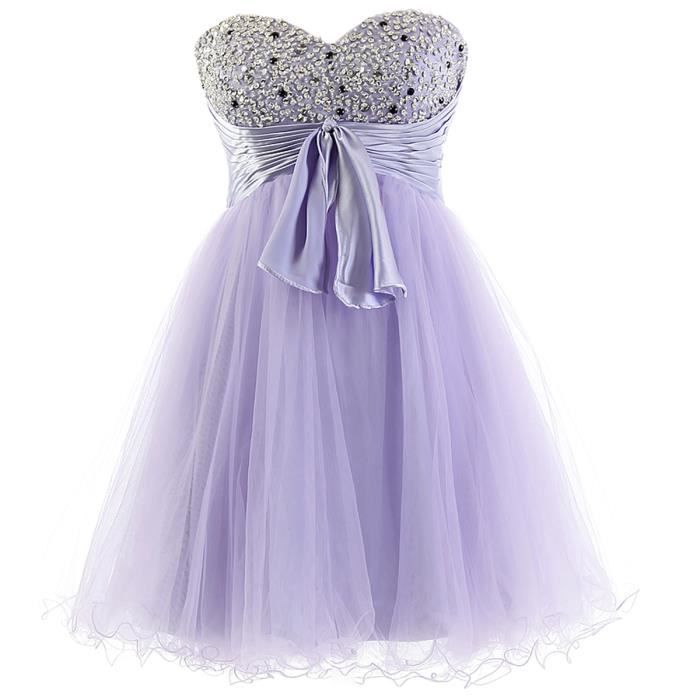 Robes De Soirée Violette New Chérie Backless En Mousseline De Soie Robe