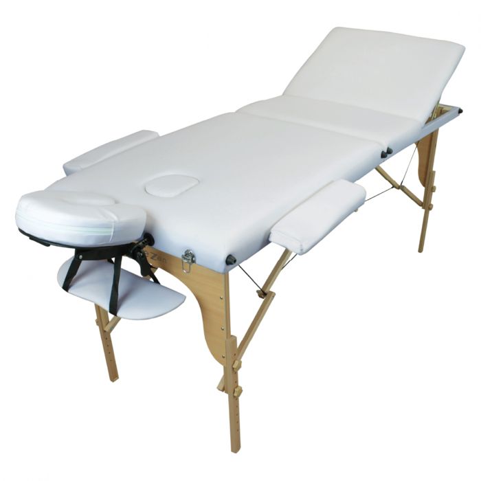Table De Massage Pliante 3 Zones Blanche Housse Achat Vente Table