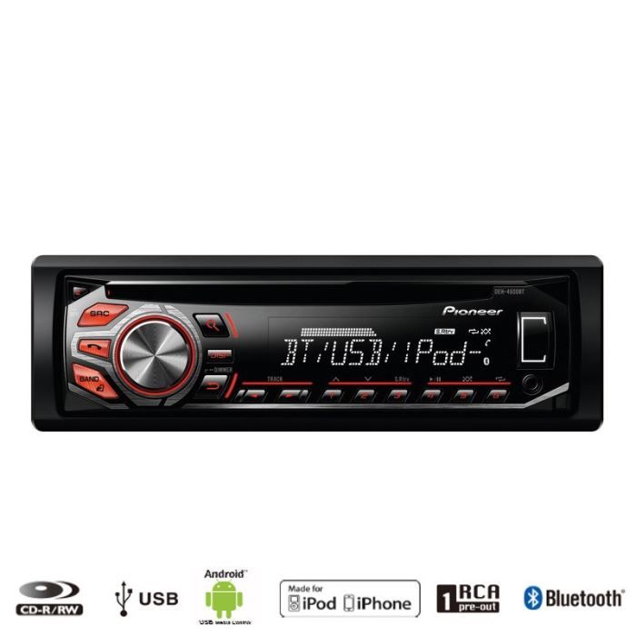 Pioneer DEH-4500BT Autoradio CD USB Bluetooth - Achat / Vente autoradio Pioneer DEH-4600BT ...
