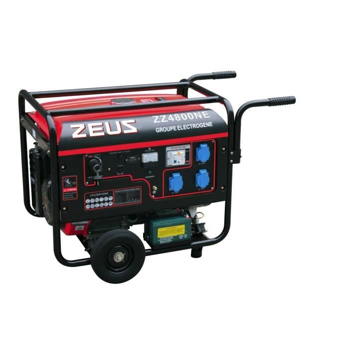 ZEUS Groupe électrogène à essence 4500W démarrage électrique avec kit ... ZEUS Groupe électrogène à essence 4500W démarrage électrique avec kit ...