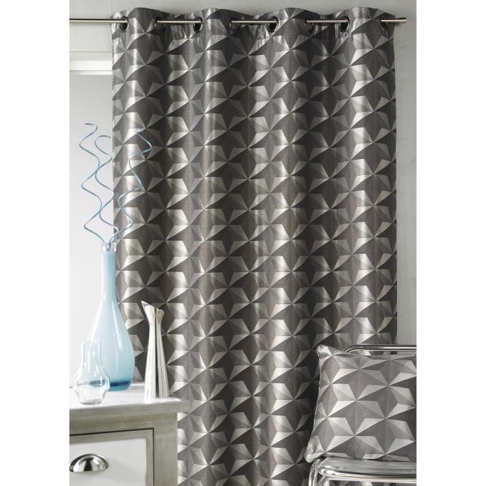 Rideau en jacquard à imprimés géométriques Bleu... - Achat / Vente ... Rideau en jacquard à imprimés géométriques Bleu... - Achat / Vente ...