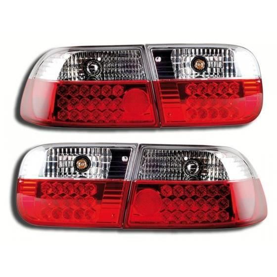 Feux arrière Honda civic à LED rouge - Achat / Vente phares - optiques Feux arrière Honda civic ...