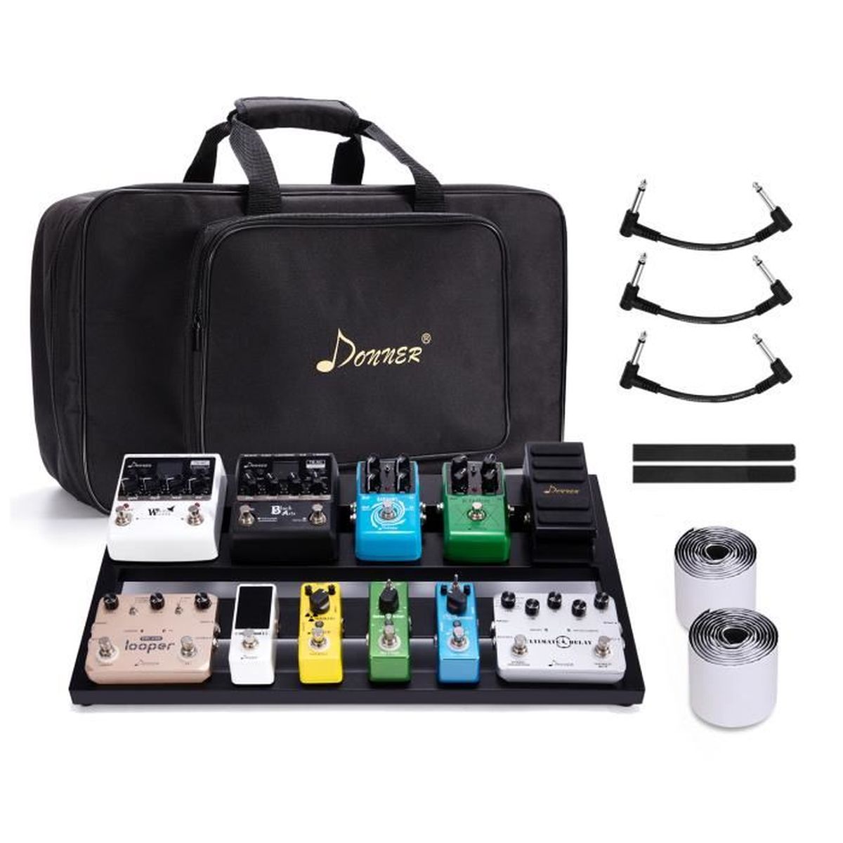 Donner Pedalboard Guitare Pédalier Guitare pour Pédales à Effets avec