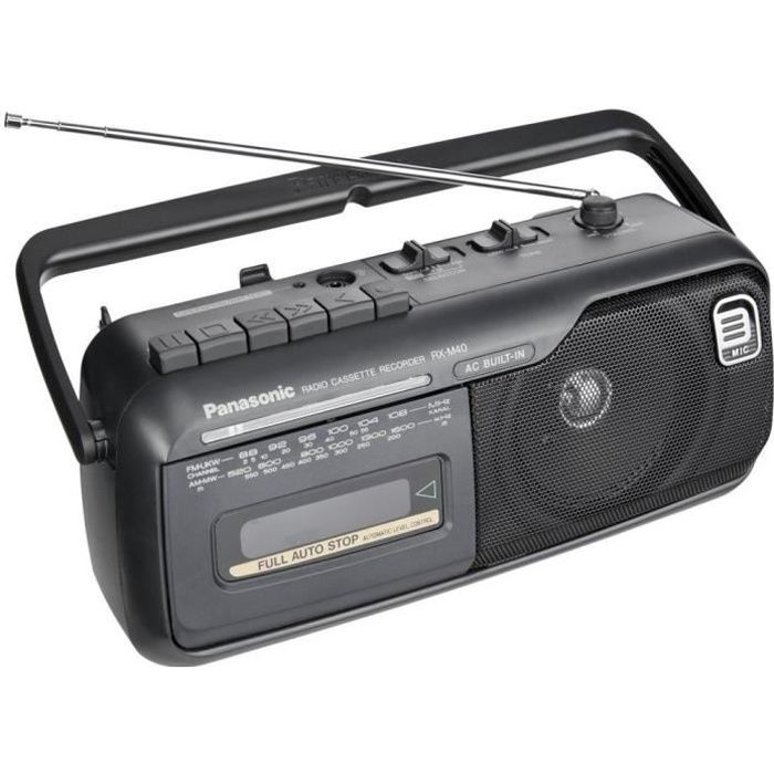 Panasonic RX-M40 Radio cassette recorder - Noir - radio cd cassette ...