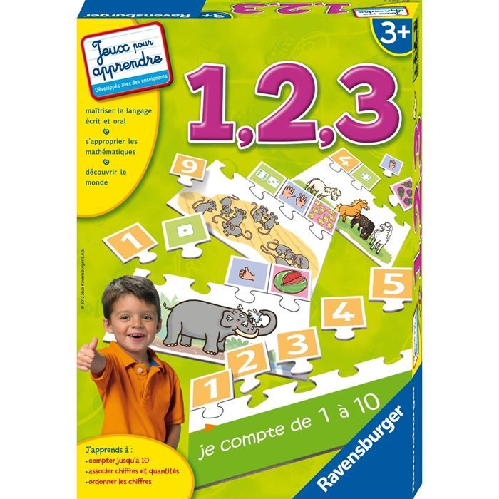 RAVENSBURGER Jeu 1.2.3 - Achat / Vente jeu société - plateau - Cdiscount