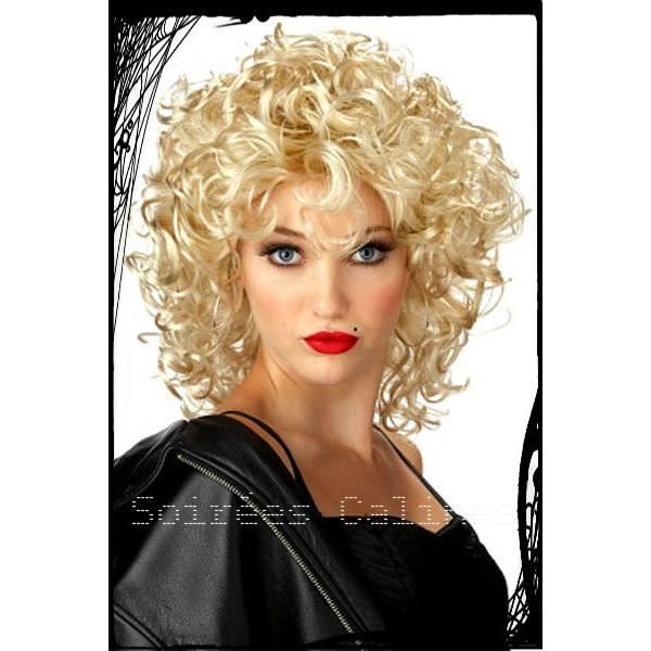 Perruque Blonde Frisee Cheveux Courts Costume Sex Achat Vente Perruque Postiche Perruque
