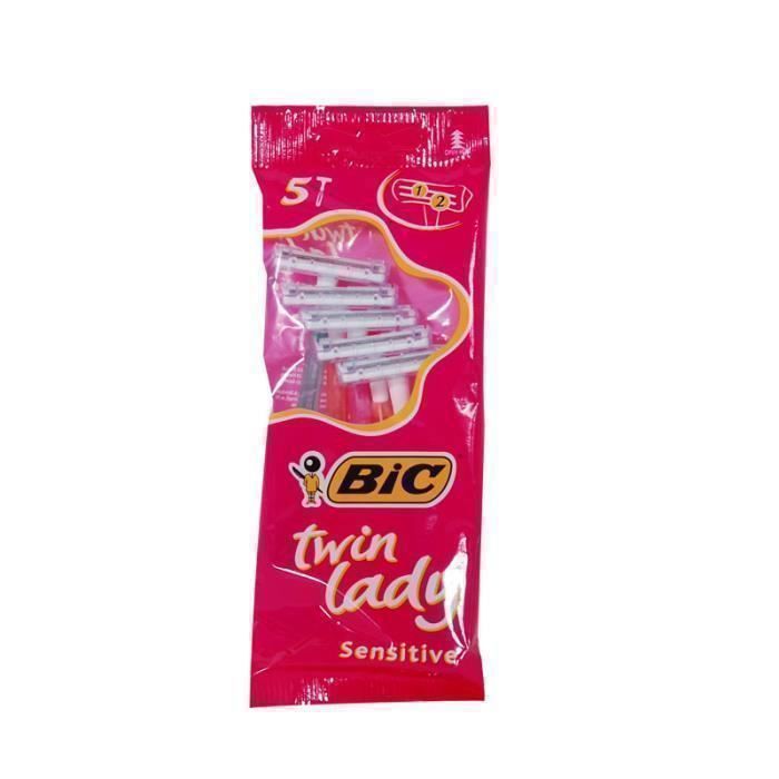 Bic Twin Lady Sensitive 5 Rasoirs Jetables Achat Vente Rasoir Mécanique Bic Twin Lady