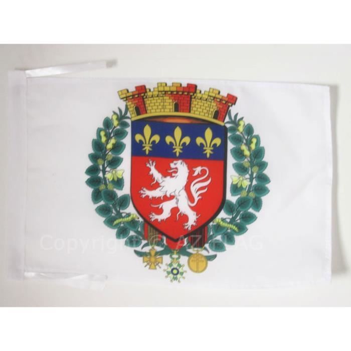 Drapeau Ville de Lyon 45x30cm - lyonnais Haute qualité - Achat / Vente ...