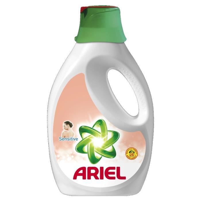 ARIEL Lessive liquide Sensitive 25 lavages 1,625L - Achat / Vente ...