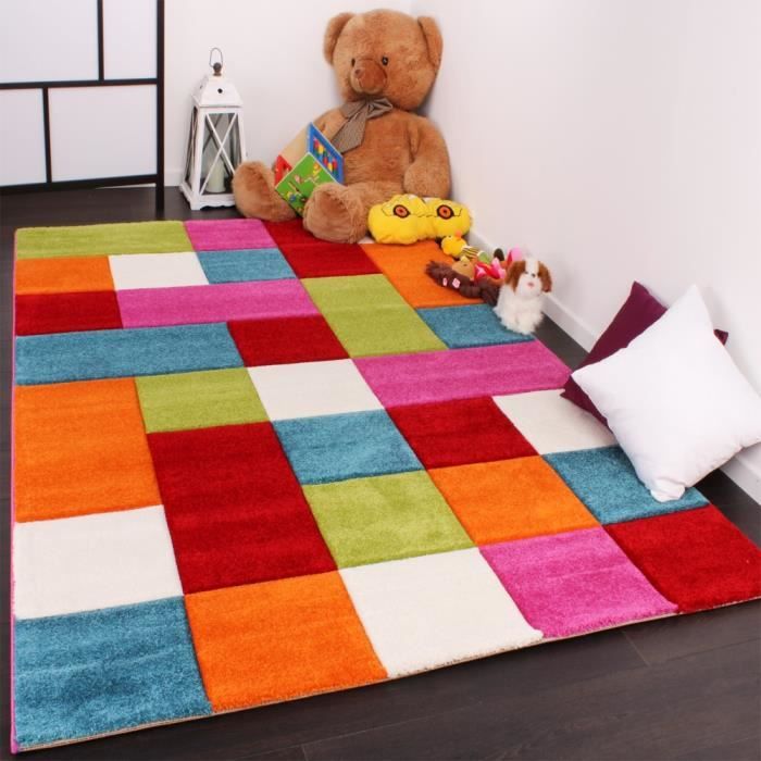 Tapis Pour Enfant Multicolore [133 cm carré] - Achat / Vente tapis ...