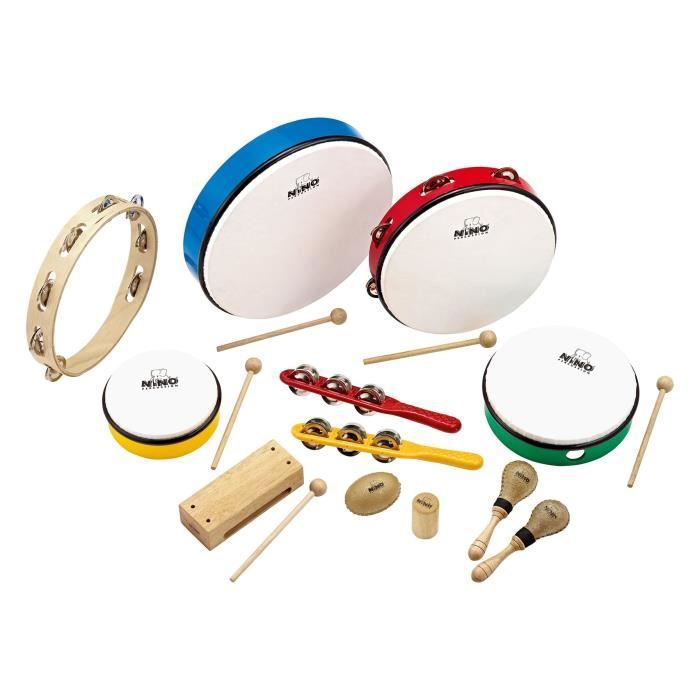 NINO Lot de 12 Percussions avec Housse pas cher - Achat / Vente set de ...