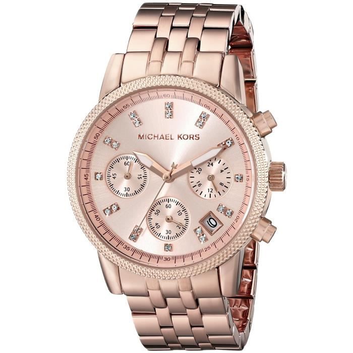 montre michael kors cadran rose