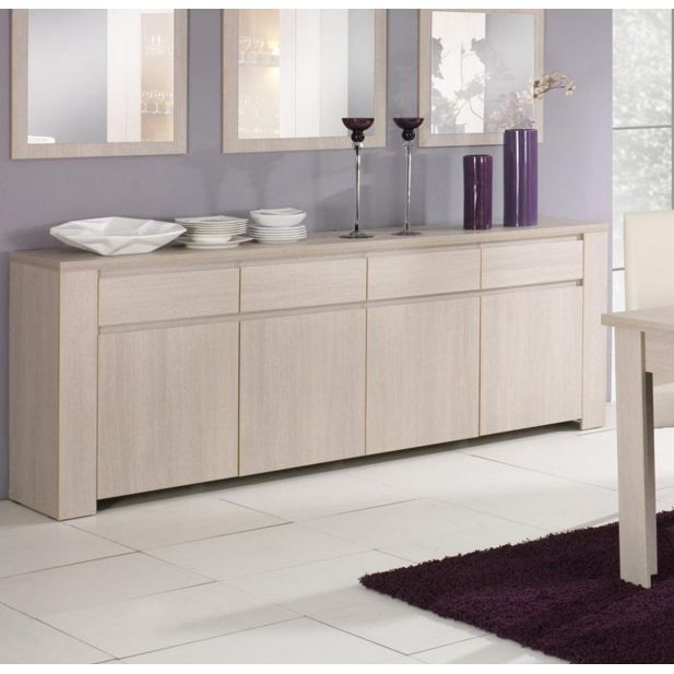 COLLECTION METZ BAHUT 4 PORTES 4 TIROIRS - Achat / Vente buffet - bahut ...