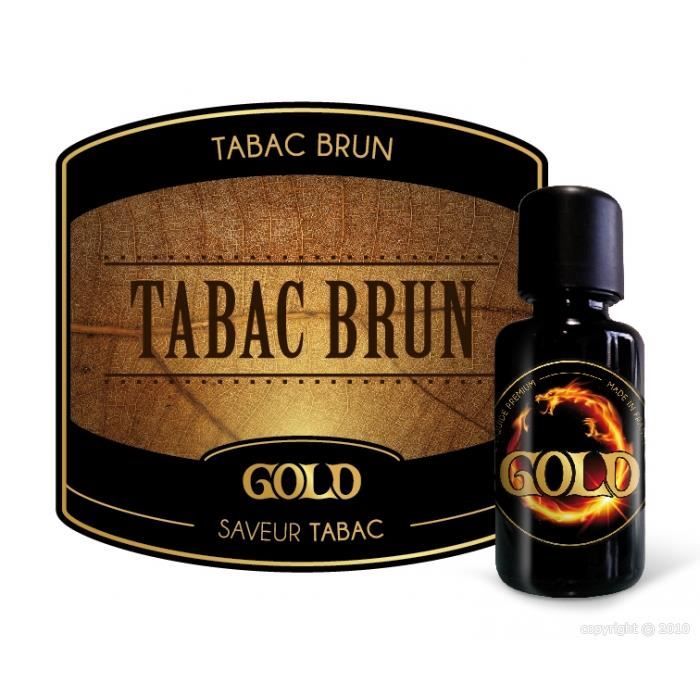 E-liquide saveur TABAC BRUN Gold ® 30ml-12mg - Achat / Vente liquide ...