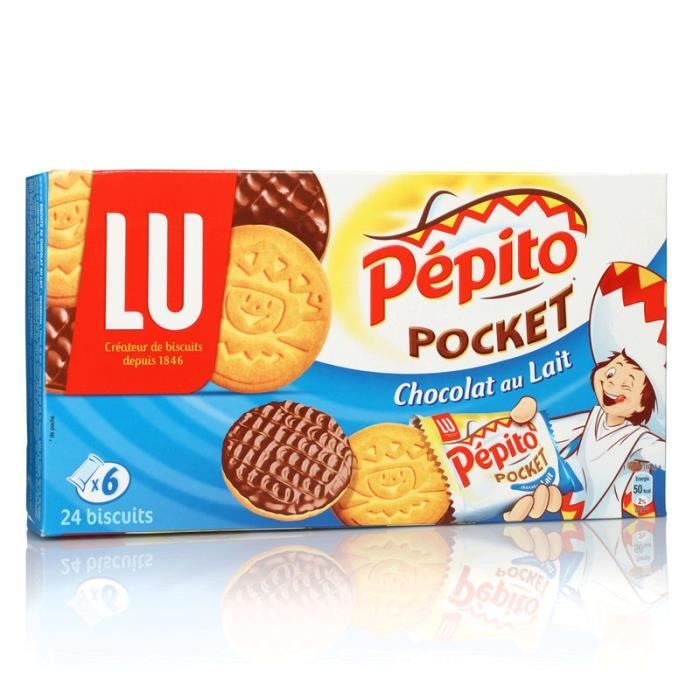 PEPITO Biscuits pocket chocolat lait, 6 x 240 gr - Achat / Vente ...