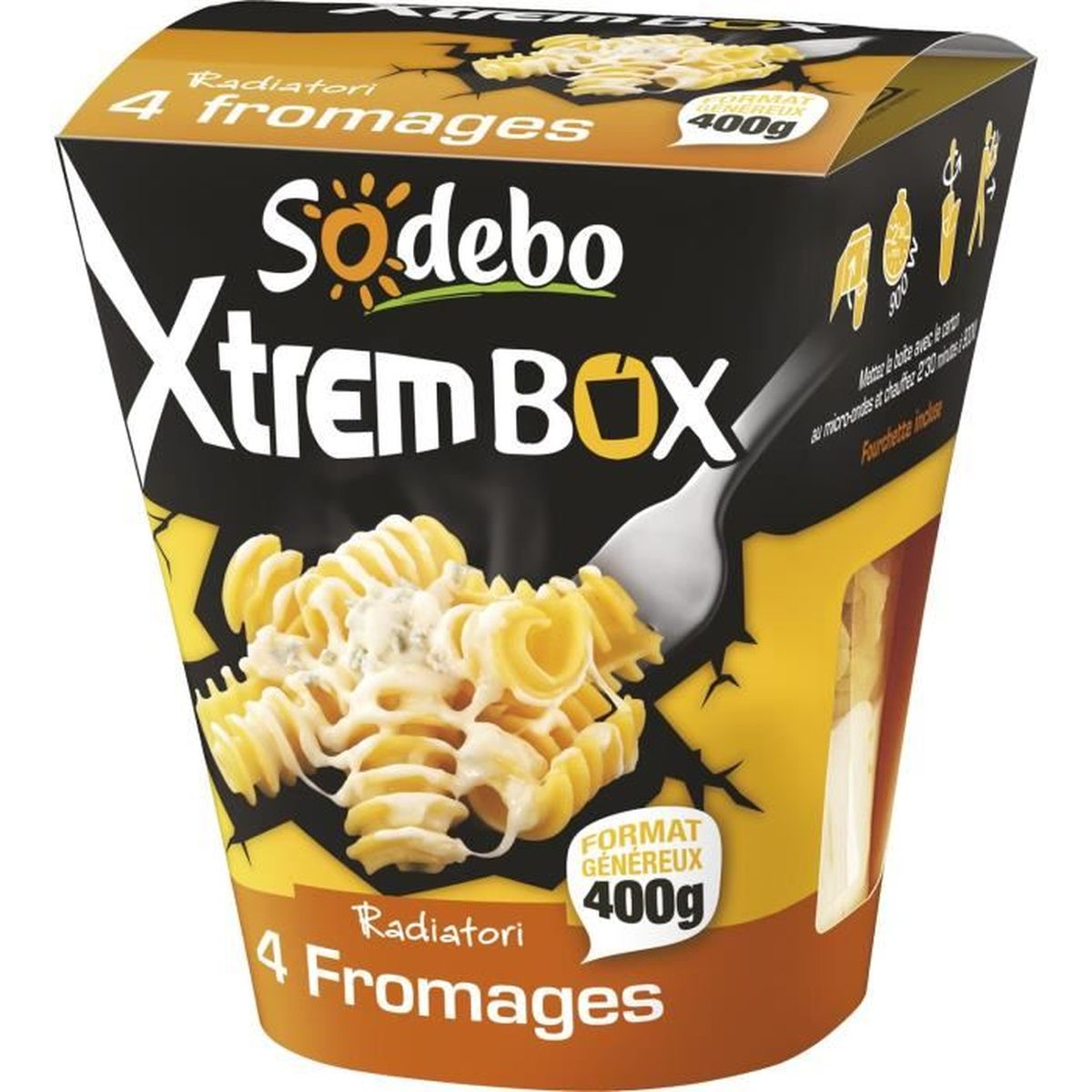 Sodebo Box radiatori aux fromages italiens 400g - Achat / Vente pâtes ...