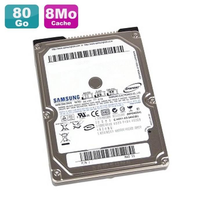 Disque Dur PC Portable 80Go IDE 2.5" Samsung SpinPoint M60 HM080IC ...