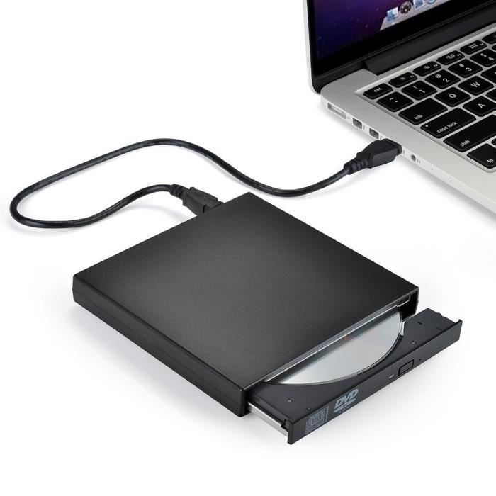 VSHOP ® Lecteur CD-DVD Externes Graveur CD Portable USB DVD CD R-RM ...