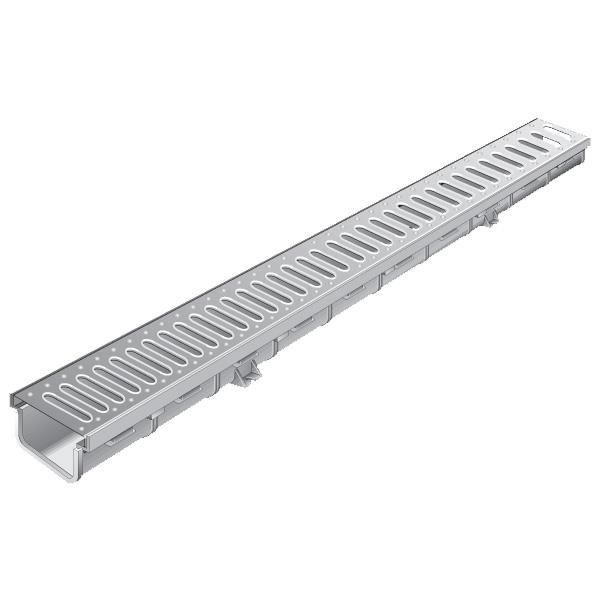 Caniveau PVC "Bas" - 100x55x1000mm + grille pas... - Achat / Vente ...