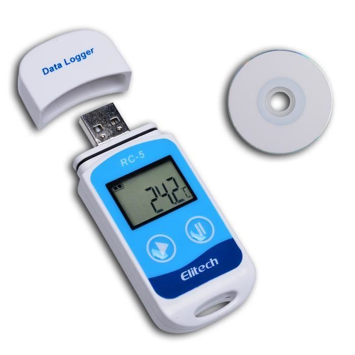 Température USB enregistreur de données Temp Datalogger enregistreur ...