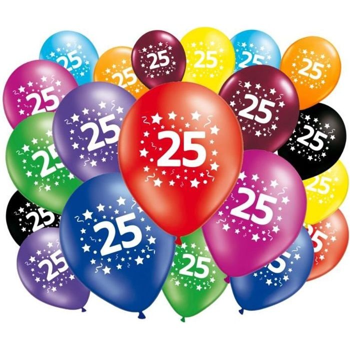 Ballon anniversaire 25 ans - Achat / Vente pas cher