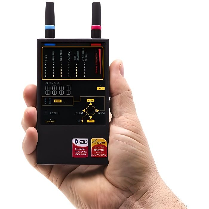 Détecteur de fréquences GSM : 2G 3G 4G LTE, WiFi, Bluetooth, Wi-Max ...