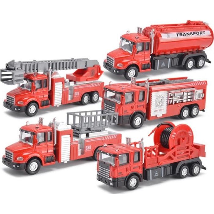 Véhicule de Camion de pompier Jouet Voiture Miniature Voiture de ...