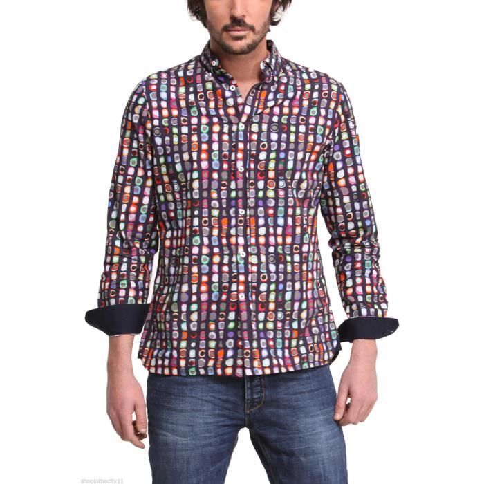CHEMISE DESIGUAL HOMME MIMITOCRO AH/15 MARINE - Achat / Vente chemise ...