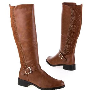 chaussure marron camel femme