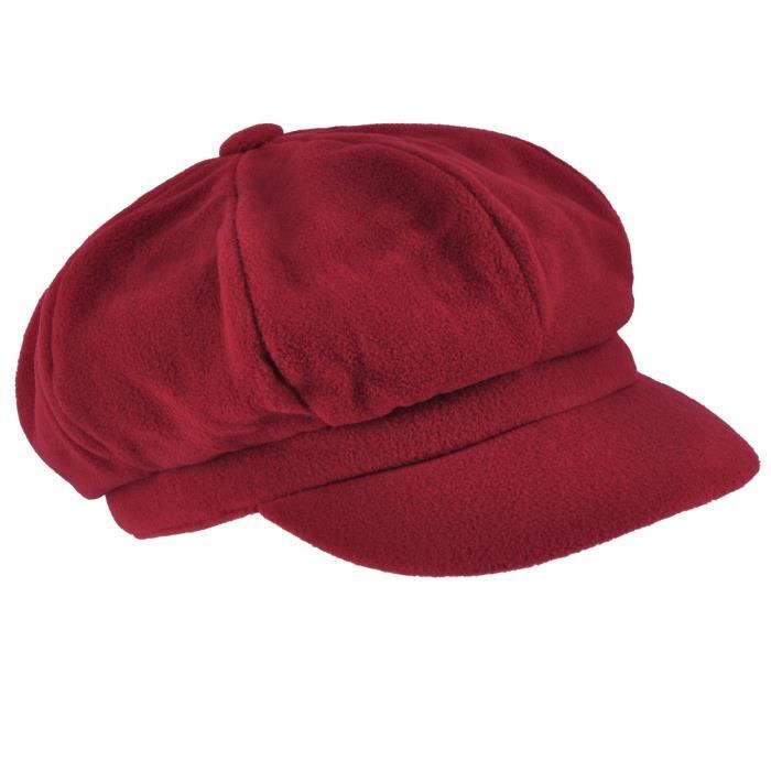 Casquette femme polaire Rouge Rouge - Achat / Vente casquette ...