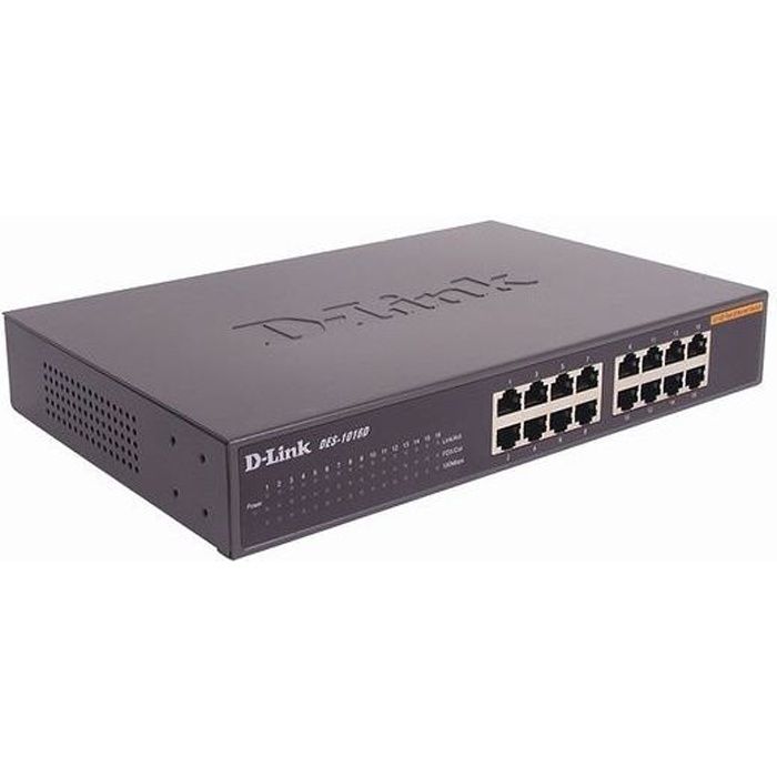 D-Link Switch 16 ports 10/100 mpbs (DES-1016D) - Prix pas cher - Cdiscount