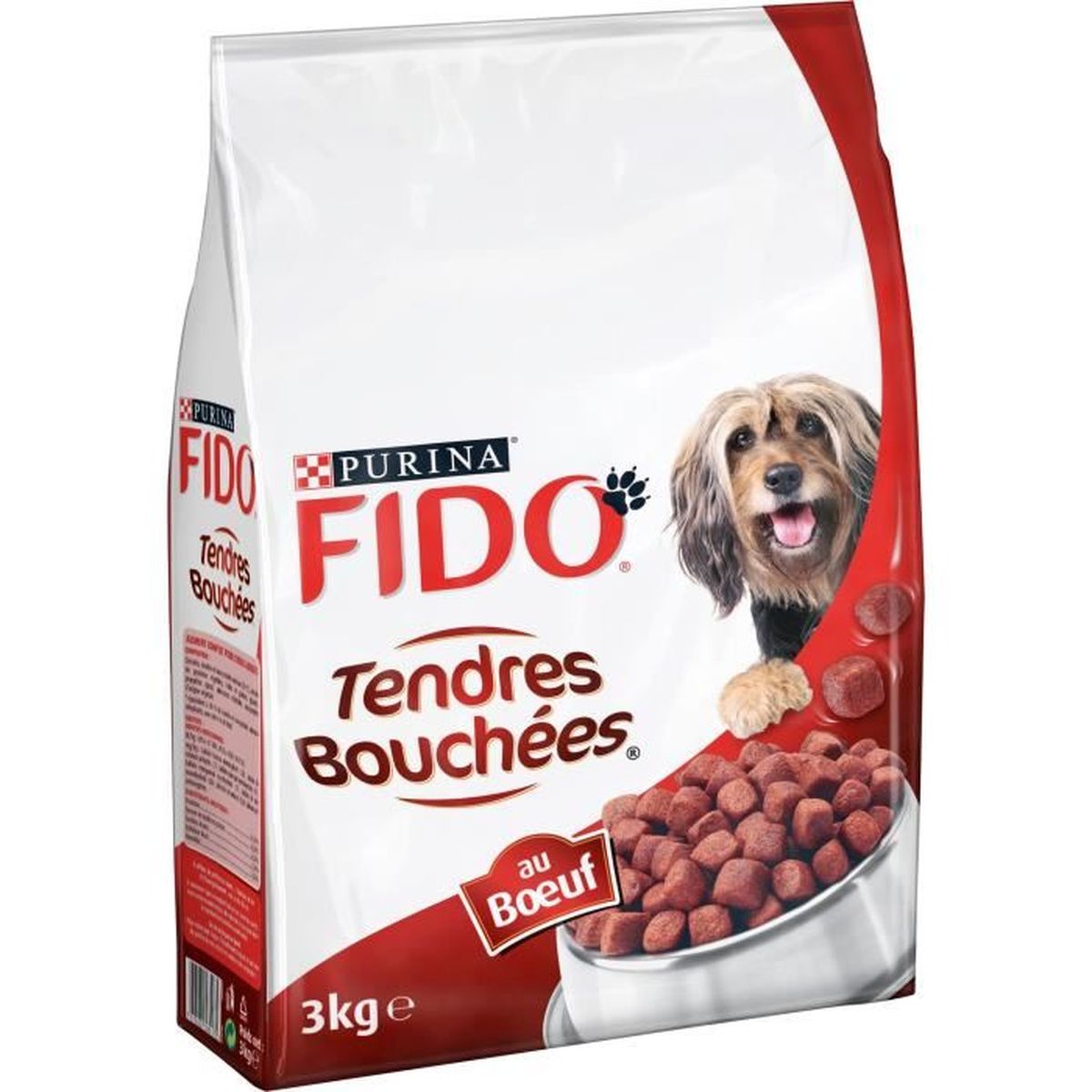 Purina Fido Tendres bouchées Pour chien Saveur bœuf 3kg - Achat / Vente ...