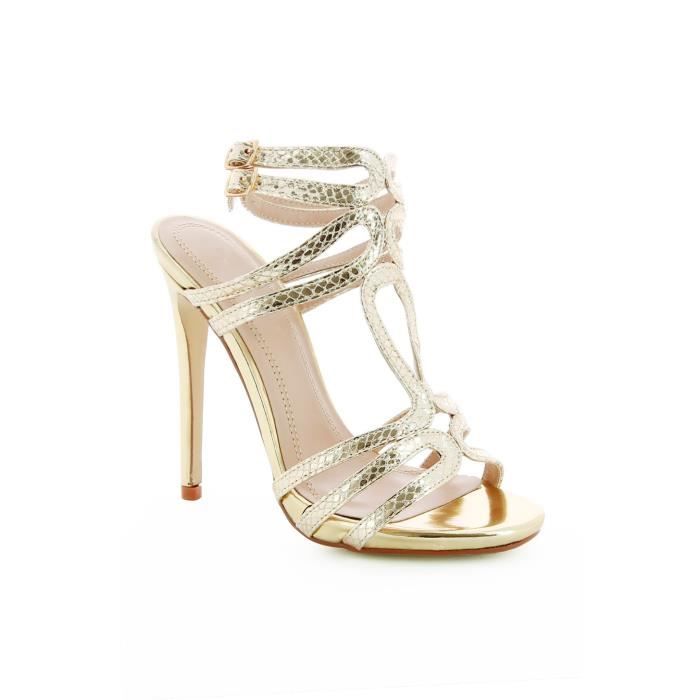 chaussures dorees a talon