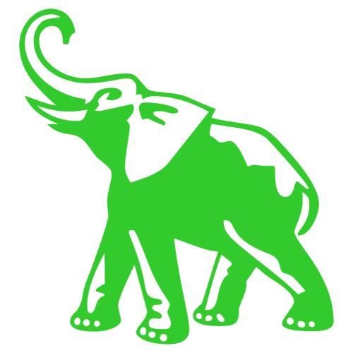Sticker elephant - Vert clair - 120 cm - Achat / Vente stickers - Cdiscount