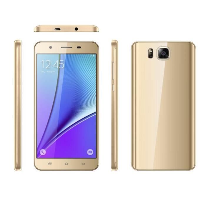 TEENO Débloqué Smartphone Téléphone Portable Or Android Quad Core ...