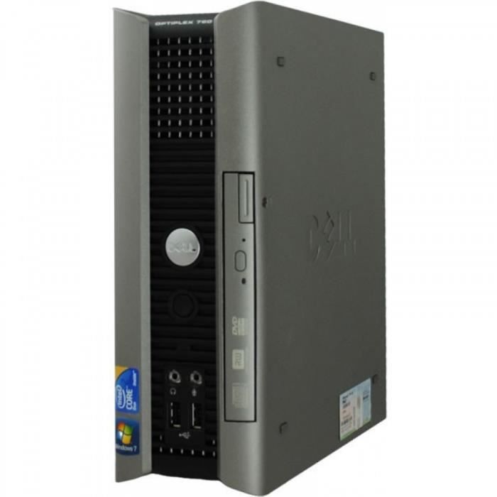 PC DELL Optiplex 760 USFF Core2Duo E7400 2.8Ghz 2Go 80Go WIFI vista Pro ...