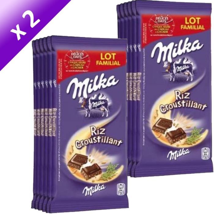 MILKA Riz 6x100g (x2) - Achat / Vente chocolat en tablette x2 MILKA Riz ...