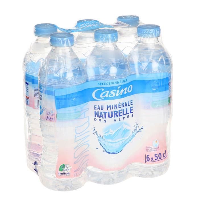 Pack de 6 bouteilles d'eau minérale Alpes Montclar - 50 cl - Achat ...