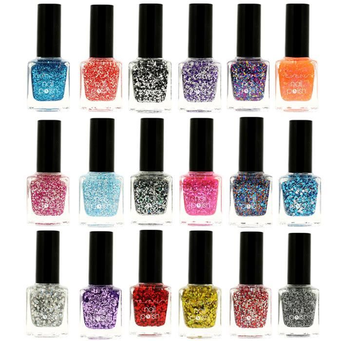 VERNIS A ONGLES, VERNIS A ONGLES PAILLETE, LOT DE VERNIS A ONGLES ...