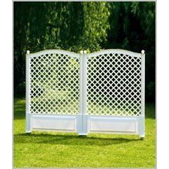 Treillis,Lot de 2 treillis en pvc , VERT, - Achat / Vente treille ...