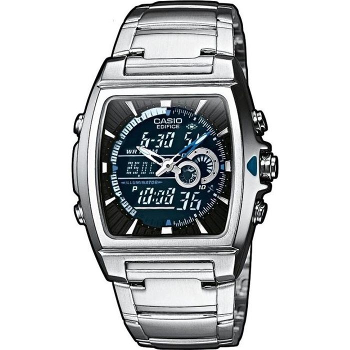 montre homme digitale et analogique