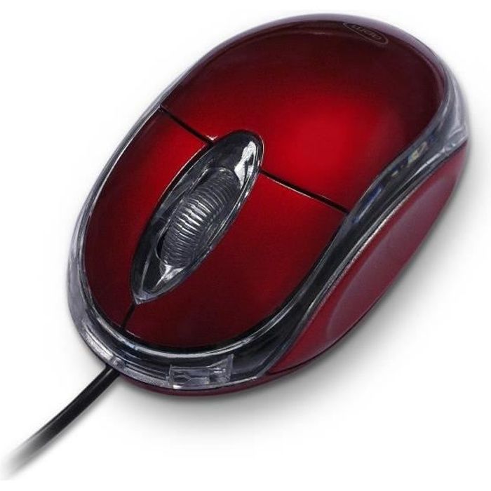 APM Souris Filaire USB - Optique - Mac/PC - Rouge - Prix pas cher ...