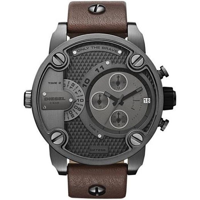 montre homme diesel big daddy dz7258 marron