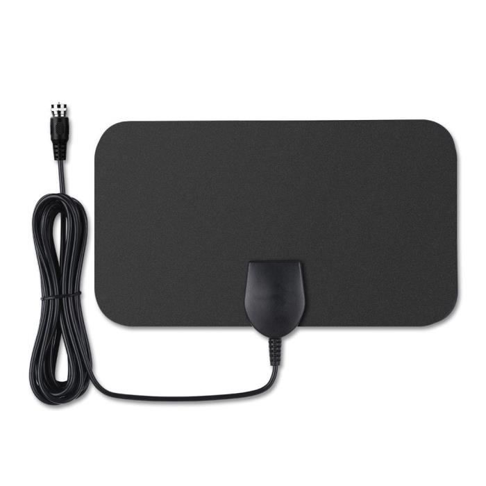 Antenne TNT Intérieure Antenne Numérique HDTV Amplifiée Super Mince 25 ...
