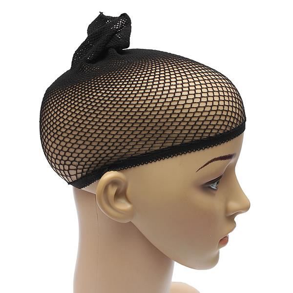 Noir Perruque De Cheveux Bouchon De Tissage Maille Filet Résille