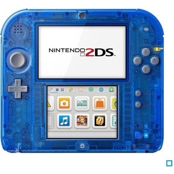 2DS Transparente Bleue - Achat / Vente console 2ds Nintendo 2DS ...