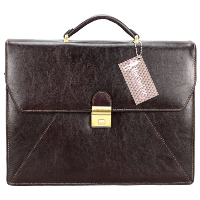 Cartable cuir - les bons plans de Micromonde