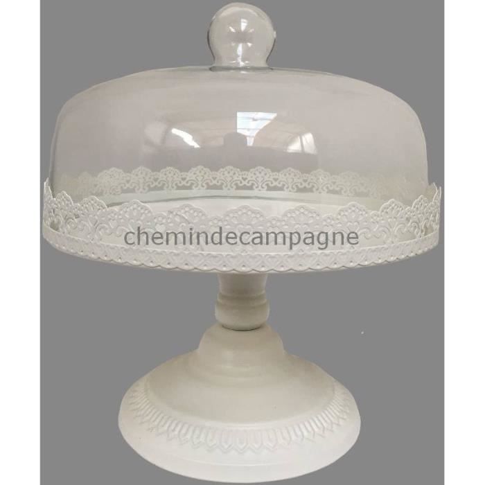 Cloche en verre a gateau - Achat / Vente pas cher