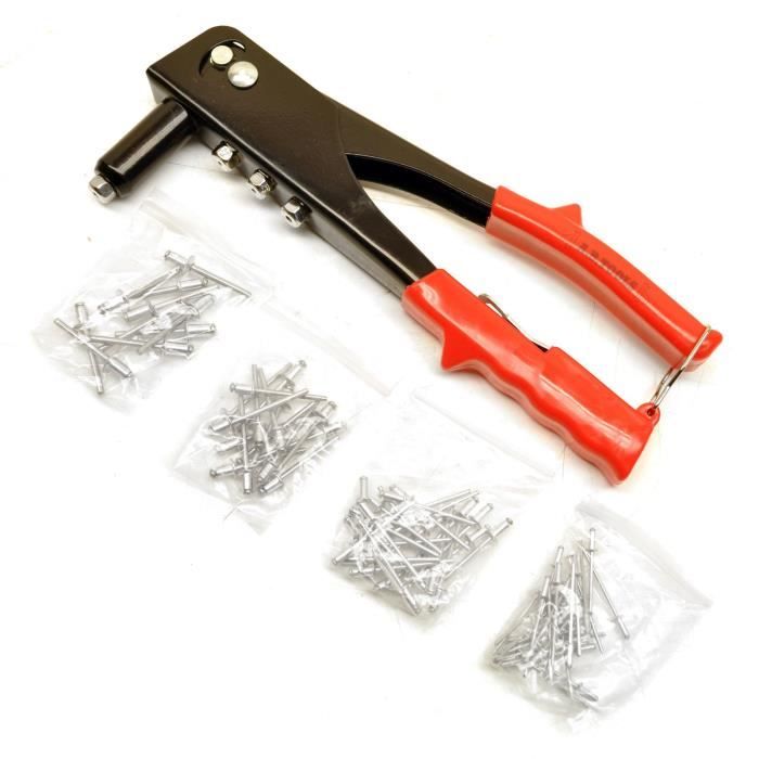 Riveteuse pneumatique de la main avec rivet pop Pot 75 Rivets en ...